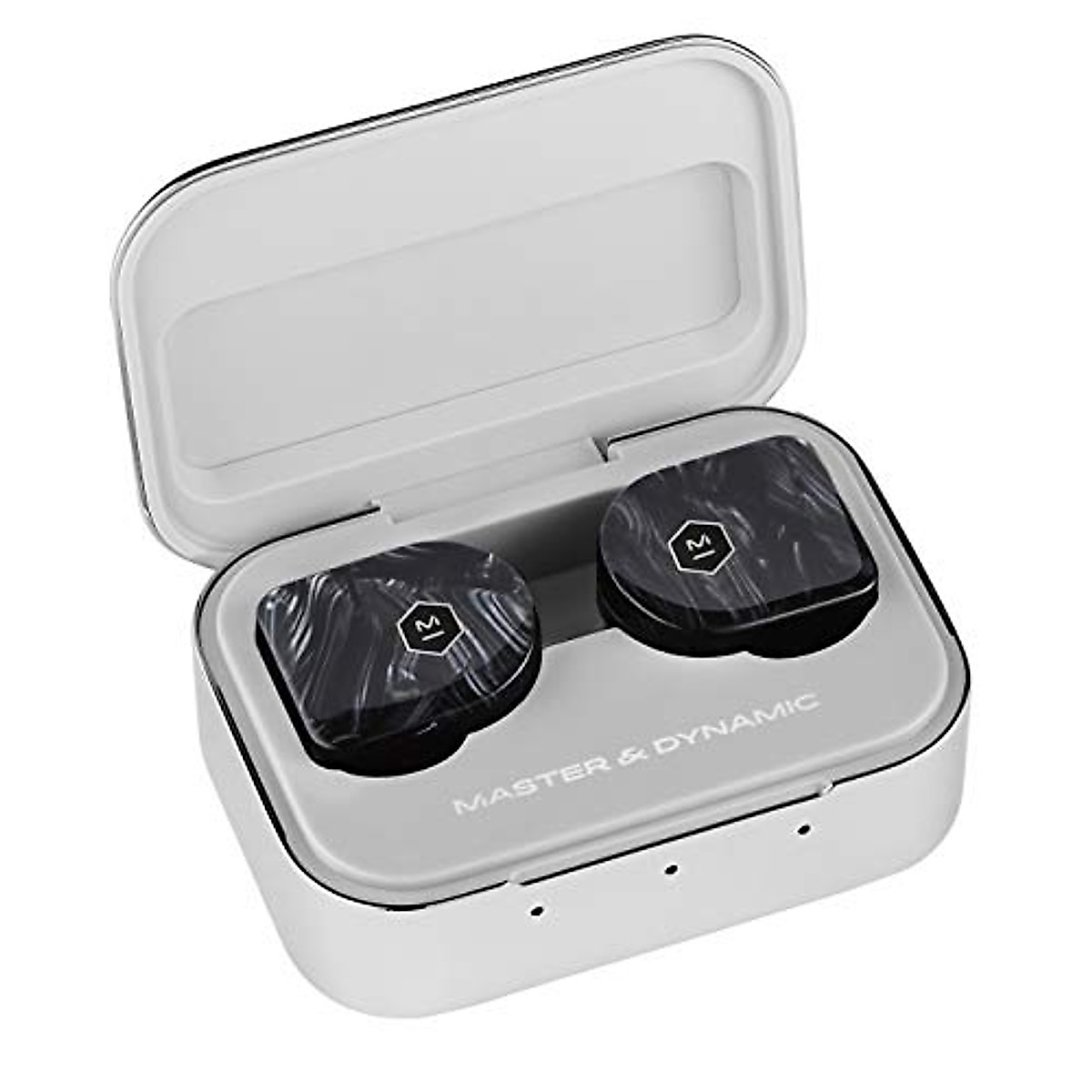 MASTER & DYNAMIC MW07 Plus True Wireless Earphones - Noise Cancelling with Mic Bluetooth, Lightweight in-Ear Headphones - Black Quartz