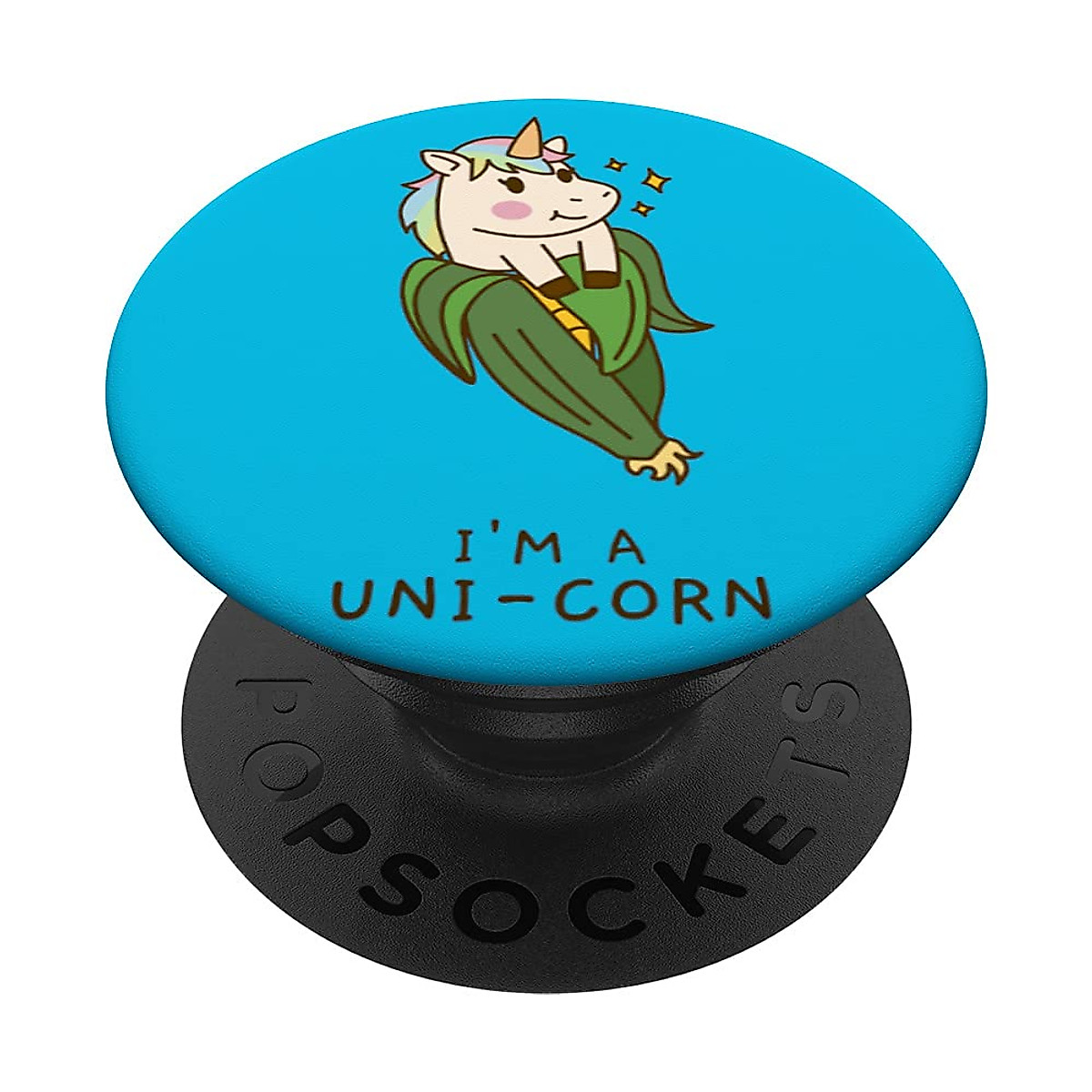 Funny Pun Unicorn Uni Corn Comedy Puns Phone Grip PopSockets Swappable PopGrip