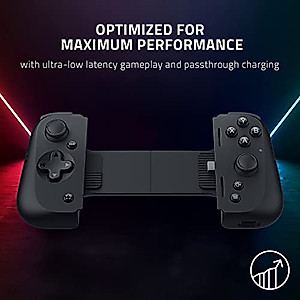 Razer Kishi V2 Mobile Gaming Controller for Android: Console Quality Controls - Universal Fit - Stream PC, Xbox, PlayStation, Touch Screen Android Games - Customizable Triggers - Ergonomic Design