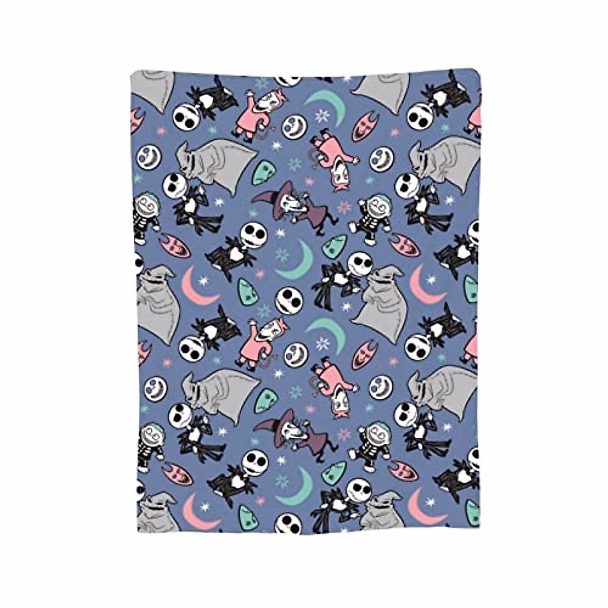 Smilnstore Funny Skull Pattern Throw Blanket 50"x60" Lightweight Plush Flannel Comfy for Couch Sofa Bed