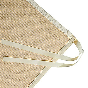 Shatex Shade Panel Block 90% of Sunlight with Ready-tie up Ribbon for Pergola Gazebo Porch 10ft (10x20ft)