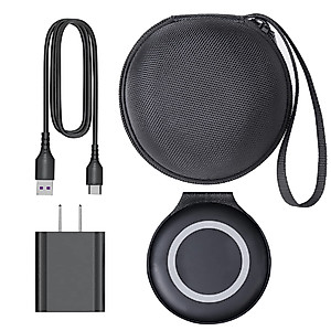 Khanka Hard Travel Case Replacement for UCOMX Nano Magnetic 2 in 1 Wireless Charger, Wireless Folding Charging Station, Case Only (Black)