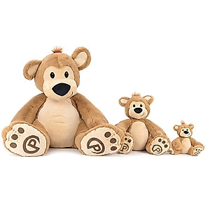 Plushible Pawley The Teddy Bear Stuffed Animal - Plush Stuffed Animal with Embroidered Details - Soft & Snuggly Stuffed Animals for Babies Toddlers & Kids - 10" Plush Teddy Bear - Stuffed Bear Plush