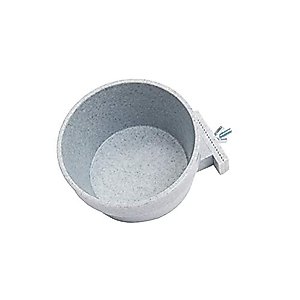 Lixit Quick Lock Cage Bowls for Small Animals and Birds. (20oz, Granite)