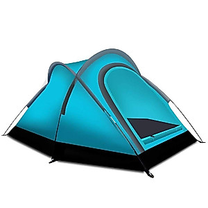 Alvantor Camping Tent Outdoor Warrior Pro Backpacking Light Weight Not Waterproof Family Tent Pop Up Instant Portable Compact Shelter Easy Set Up (PATENT PENDING), Teal, 83” x 55” x 42”H (9013)