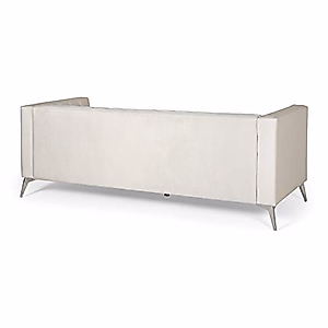 Christopher Knight Home Hillel Sofas, Beige, Silver