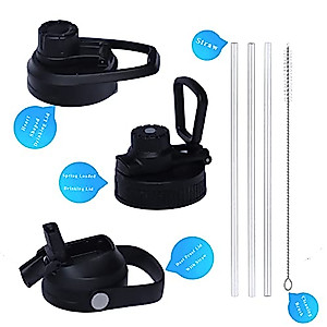 KOPUJUNE Sports Water Bottle, With Stainless Steel,Double Wall Insulated Wide Mouth