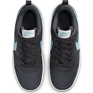Nike Court Borough Low 2 (GS) (BQ5448-018)_7Y, Iron Grey/Ocean Bliss-White, 7 Big Kid