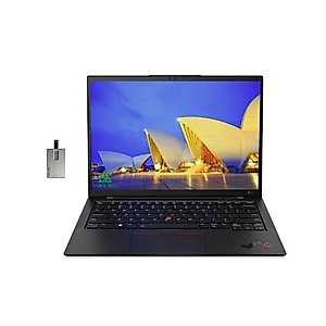 2022 Lenovo 14" WUXGA FHD ThinkPad X1 Carbon Gen 10 Touchscreen Laptop, Intel 12th Core i7-1260P, 16GB RAM, 1TB PCIe SSD, Iris Xe Graphics, Low Blue Light, Windows 11 Pro, Black, 32GB USB Card