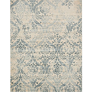Unique Loom Paris Collection Pastel Tones Traditional Distressed Blue Area Rug (8' 0 x 10' 0)
