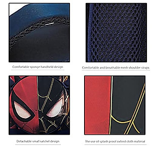 FENGJINRUHUA Cute Role Play Cartoon Spider Man Elementary School Bag Kids Comic Boys Girls Backpack