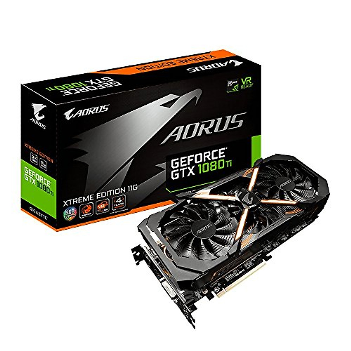 GIGABYTE AORUS GeForce GTX 1080 Ti Xtreme Edition 11GB Graphic Cards GV-N108TAORUS X-11GD