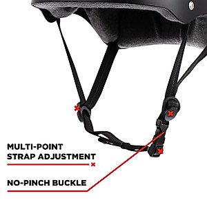 187 Killer Pads Pro Skate Helmet with Sweatsaver Liner, Black Matte, Large