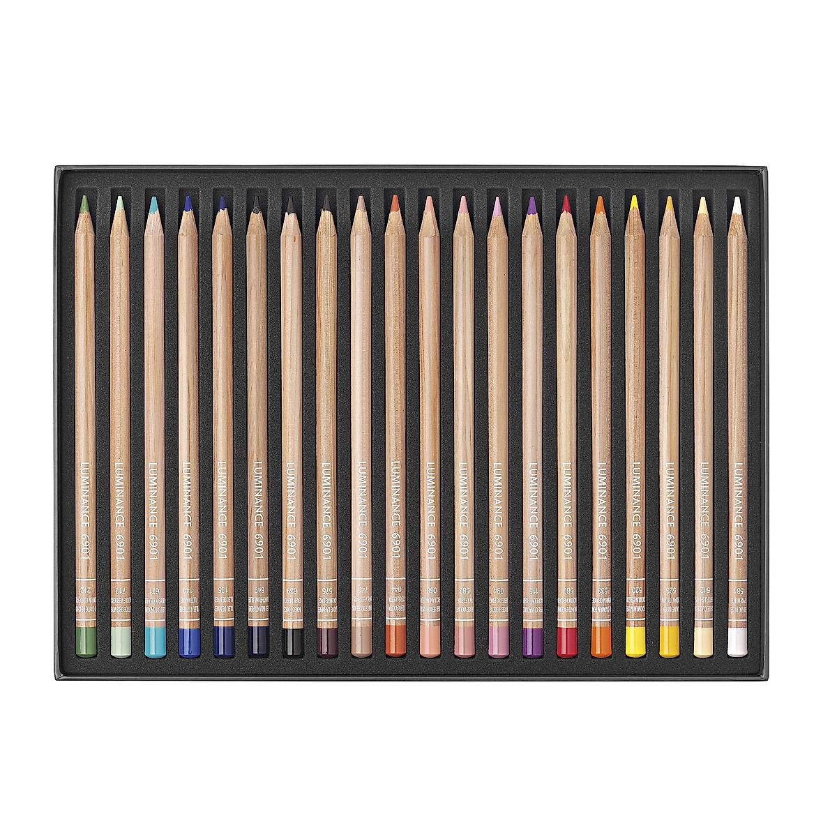 Caran d'Ache 6901 Colouring Pencils Luminance Portrait Assortment 20 Colours, Multi-Colour, 26 x 19 x 2 cm.