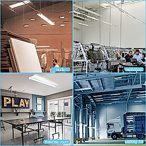 THKSGOD Linkable LED Shop Light 4ft,5000K Daylight White,led Shop Light for Garage 4500LM Super Bright,Shop Light for Workshop