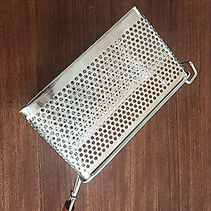 TEMKIN Chip Basket Stainless Steel Encrypted Frying Basket Commercial French Fries Basket Fried Food Filter Mesh with Anti-scalding Handle Kitchen Cooking Tools Basket