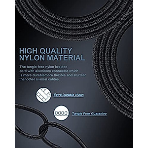 Car Phone Charger Lightning Cable Fast Charging Cargador for iPhone 14 13 12 Pro Max Mini 11Pro 10 SE X XR XS XS Max 8 7 6 Plus, Apple Lightening Wire 6FT+4.8A Dual Port USB Cigarette Lighter Adapter