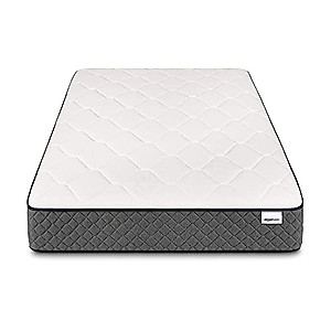 Amazon Basics Hybrid Mattress - Medium Feel - Memory Foam - Motion Isolation Springs - 12-Inch, Twin, White & Gray