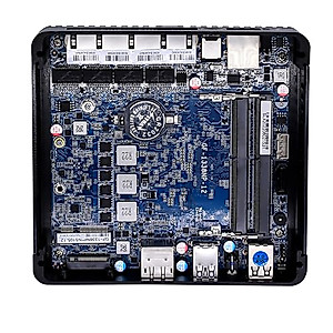 KingnovyPC Firewall Micro Appliance, 4 Port i226 2.5GbE LAN Fanless Mini PC N5105, 2* DDR4, HDMI, DP, RJ45 COM, 4*USB Gigabit Ethernet AES-NI VPN Router Openwrt Barebone