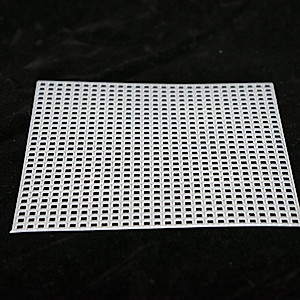 US Made 1 Plastic Drainage Mesh/Screen/Net for Potted Plants & Bonsai Pots - 10.5"x 13.5" White
