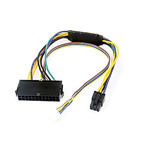 yueyang 24 Pin to 6 Pin ATX Power Adapter Cable for H P Z220 Z230 SFF MT TWR Series for H P Elite 8100 8200 8300 800G1(30cm)