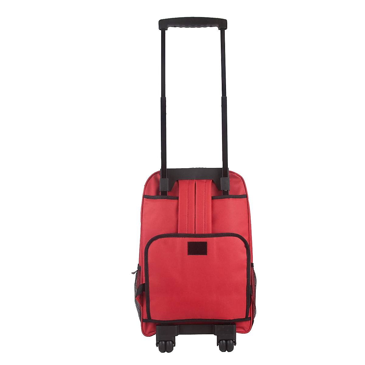 New York XPress Double Handle Rolling Backpack with Mesh/Multi-Pockets (Red)