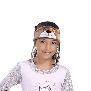 Contixo H1 Kids Headphones, 85dB Volume Limiting with Adjustable Speakers Soft Children Fleece Headband Toddler Headphones for Home and Travel - Animal Character Design, (Dog)