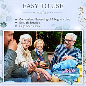 Heaven Scent Hygiene Bags Discreet Waste Disposal (Made in the USA) for Adult Briefs and Feminine Products - Mild Baby Powder Scent - Small, 50 Bags