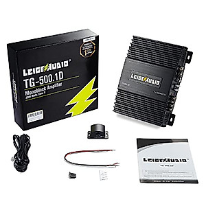 LEIGESAUDIO 500 Watts MonoBlock Amplifier, Class D, 1 Ohm Stable Subwoofer Amplifiers for Car Audio Speakers