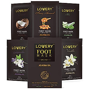 Birthday Gifts Deep Conditioning Foot Masks, 5pc Exfoliating Foot Peels, Coconut Aloe, Honey, Lavender, Vanilla, Moisturizing Shea Butter & Jojoba Oil, Gifts for Women Men Anniversary Birthday Friend