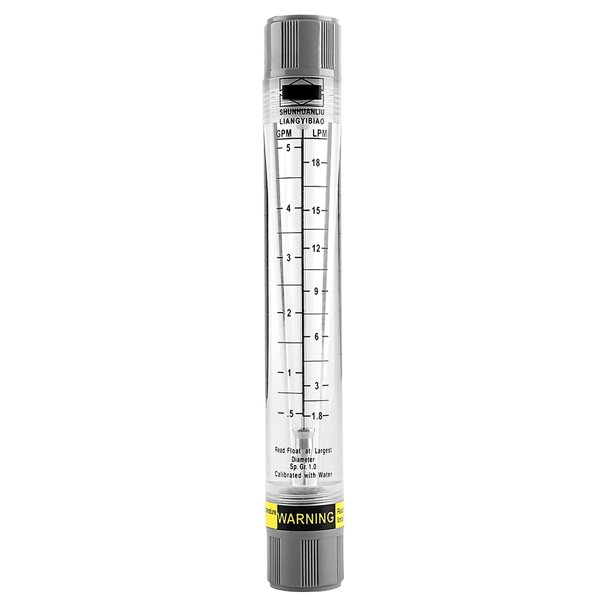 Design Large Tool Air Used Tube Type Flow Meter for Liquid Pipeline Flowmeter 0.5?5 Gpm 1.8?18 Lpm