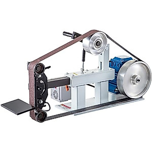 VEVOR 1500W 2HP Belt Sander Grinder, 2" x 82" Variable Speed Belt Grinder for Metalworking, 3-in-1 Belt Sander Polisher with 3 Grinding Moulds & Flat Platen Tool Rest for Knife Making