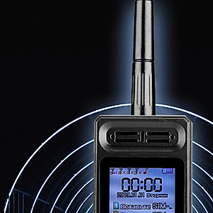 Retro Brick Shape Mobile Phone, W2 Unlocked Big Cellphone 2G Retro Bluetooth Cell Phone 1.77in Screen 4800mAh Power Bank Support Four Card Four Standby (Black)