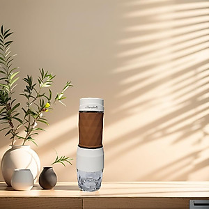 ShareforU Mini Espresso Coffee Maker, Fast Coffee Brewer, Portable Espresso Machine,3 in 1 manual piston expresso machine for ground coffee and NS Capsules and DG capsules,good grip