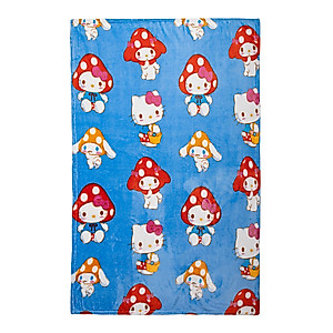 Jay Franco Hello Kitty Throw Blanket with Playhouse Gift Box - Throw Measures 46 x 60 Inches – Super Soft Special Edition Fleece Bedding