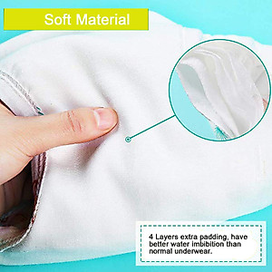 6 Pack Potty Training Pants for Boys Girls, Learning Designs Training Underwear Pants(2-3T)