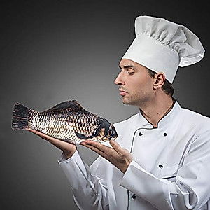 Outus Fish Shaped Pencil Case Novelty Fish Pen Bag Fish Coin Purse Funny Pencil Case with Padded Thick Foam Lining and 4 Pieces Cute Fish Pens Fish Gifts for School Classroom Supply