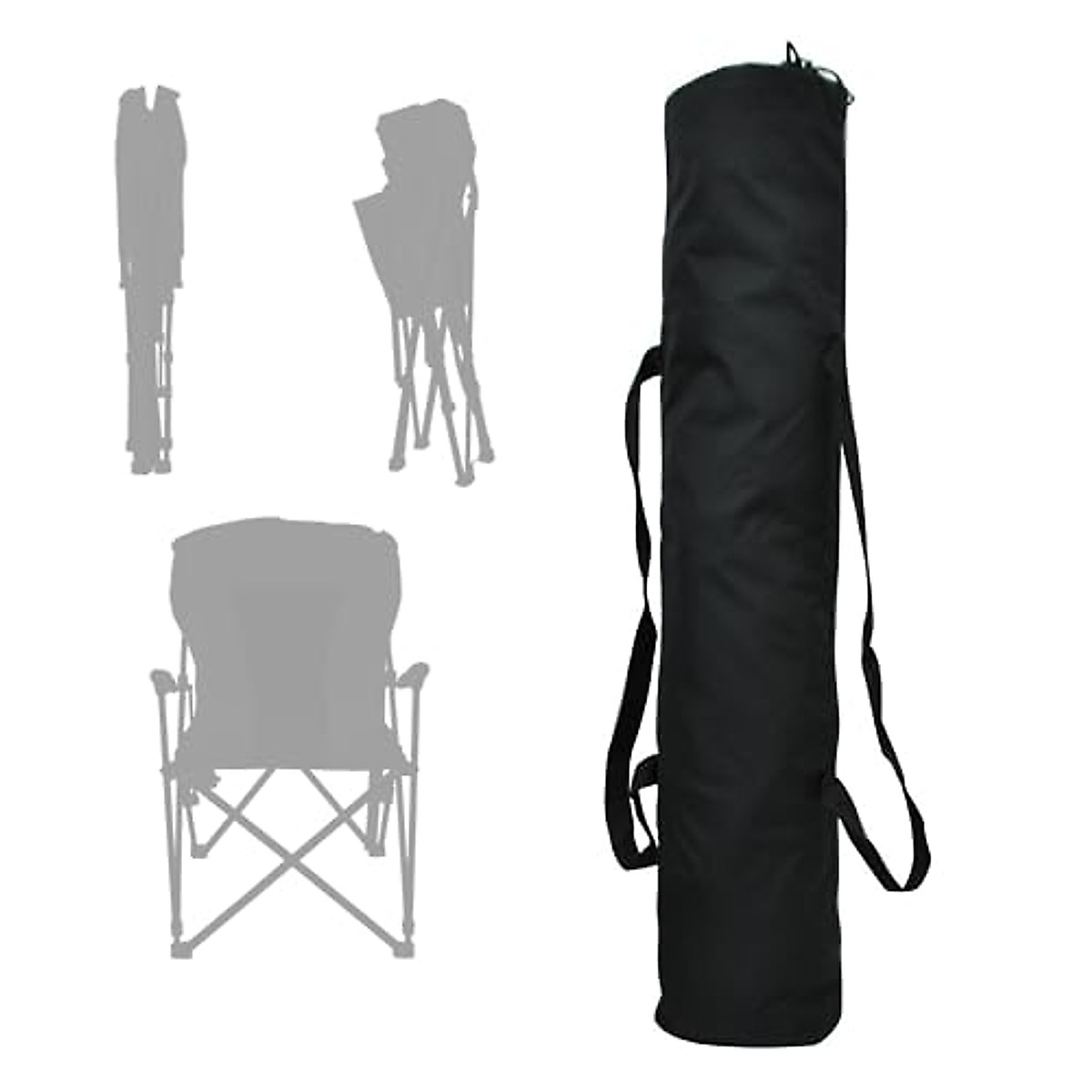 NGIL Black Camping Chair Replacement Bag Chair Carry Bag with Non Adjustable Strap and Wide Drawstring Opening (Replacement Bag Only) Please Read Description for Full Details