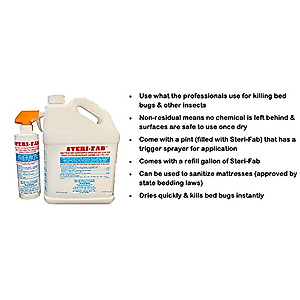 Steri-fab Bed Bug Spray Kit Bedbugs Killer Spray Sofa Furniture Mattress Bedbugs