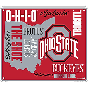 Hangtime Ohio State University - Ohio Buckeyes 12 x 14 inch Fan Cloud Sign