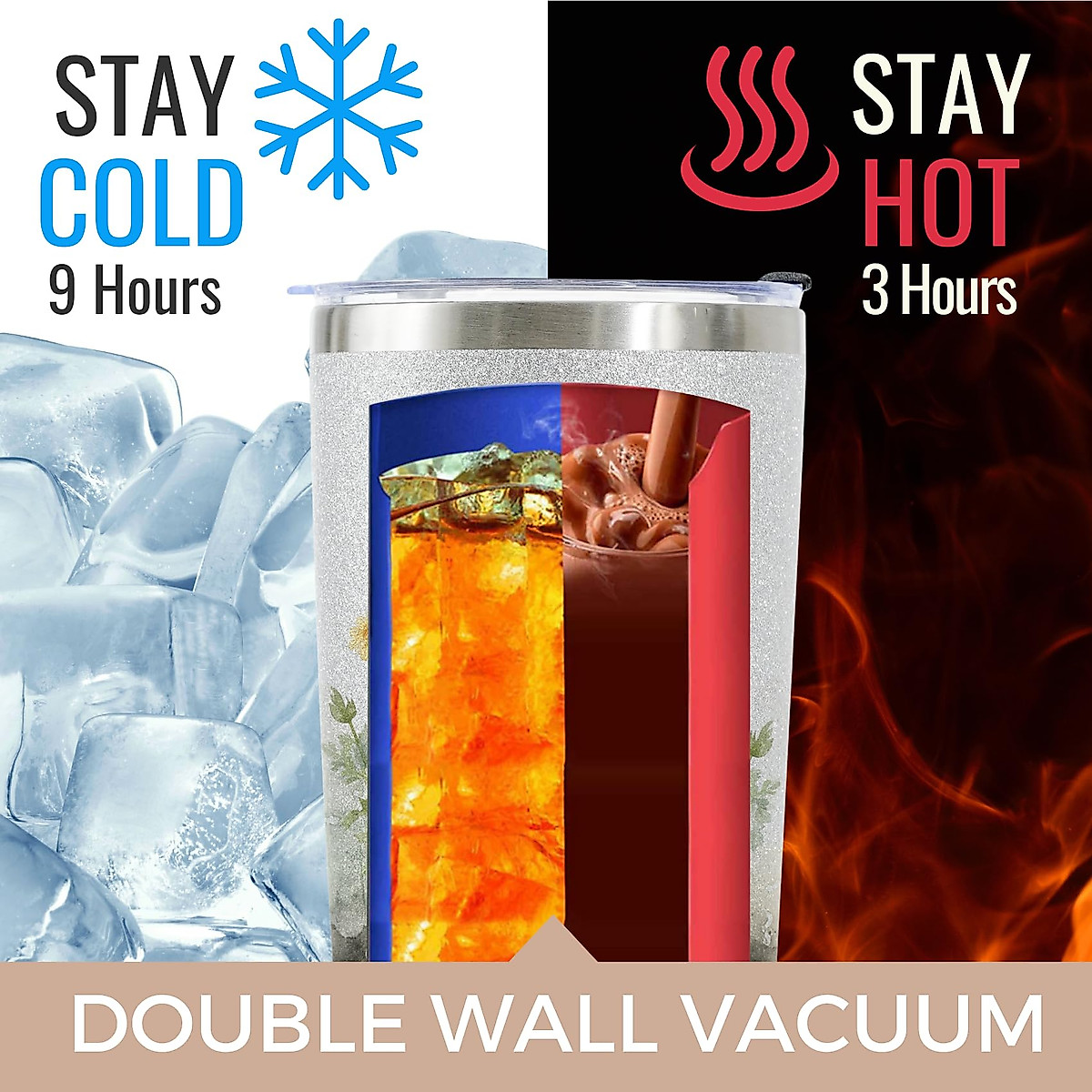 Onebttl Hedgehog Gifts for Women/Men, Unique 20oz Hedgehog Glitter Tumbler with Lid and Straw, Hedgehog Lover Gifts for Birthday, Christmas