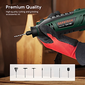 DEPSTECH Rotary Tool Accessories Kit, 420Pcs Accessory Set, 1/8"(3.2mm) Diameter Shanks, Universal Kit Fits All Tool for Carving, Sanding, Cutting, Drilling, Grinding, Cleaning and Polishing- AT420