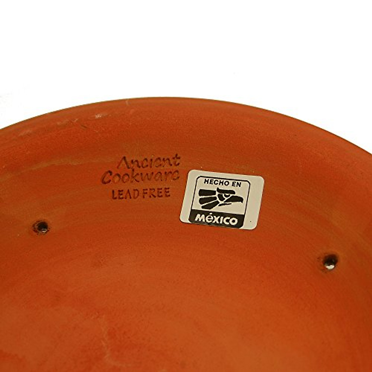 Ancient Cookware, Mexican Clay Lidded Cazuela Pot, Medium, Terracotta, 3.5 Quarts