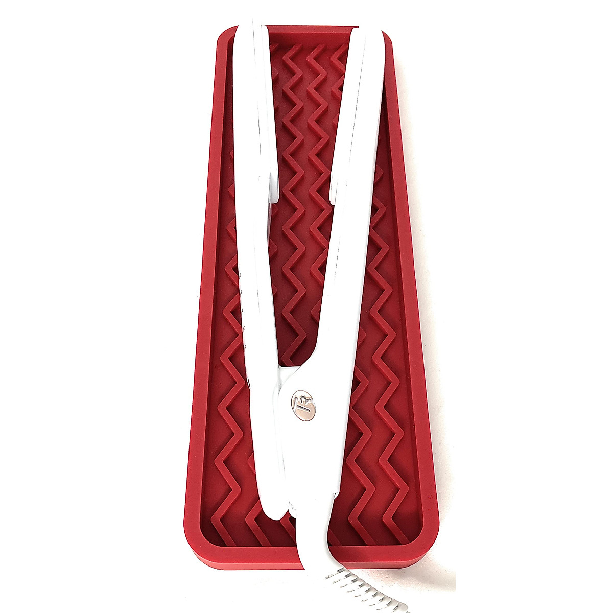 Happitasa Silicone Kitchen Sink Organizer Tray and Sponge Holder | Zigzag Style (Cool Grey, 12" x 4")