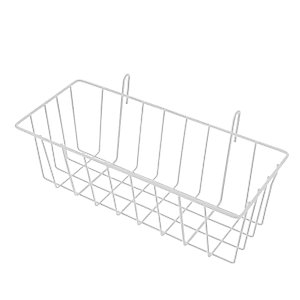 Balacoo Rabbit Rack Bunny Feeder Rabbit Feeders Convenient Rabbit Feeder Hanging Rabbit Feeder Daily Use Rabbit Feeder Rack for Rabbits Feeder Rabbit Grid Accessories Shelf Metal White