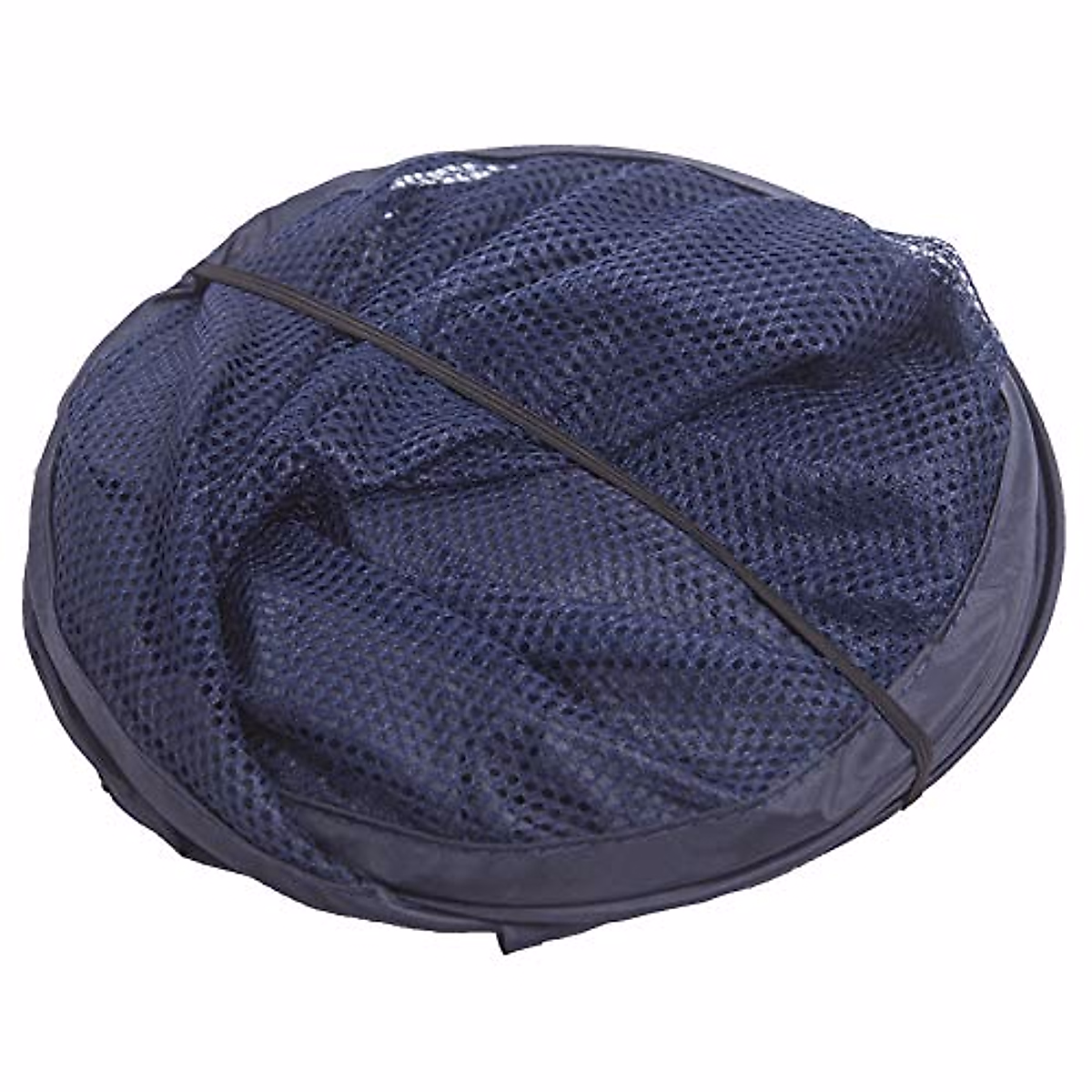 Amelitory Mesh Pop-up Laundry Hamper Easy Foldable Laundry Baskets With Two Durable Handles For Home,Dorm,Travelling Storage Dark Blue