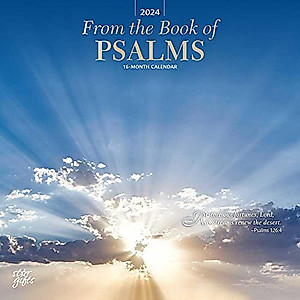 From the Book of Psalms | 2024 12 x 24 Inch Monthly Square Wall Calendar | Sticker Sheet | StarGifts | Religion Hymns Lord