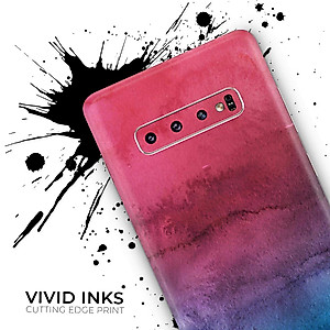 DesignSkinz Vivid Pink 869 Absorbed Watercolor Texture Protective Vinyl Decal Wrap Skin Cover Compatible with The Samsung Galaxy S20 (Screen Trim & Back Glass Skin)