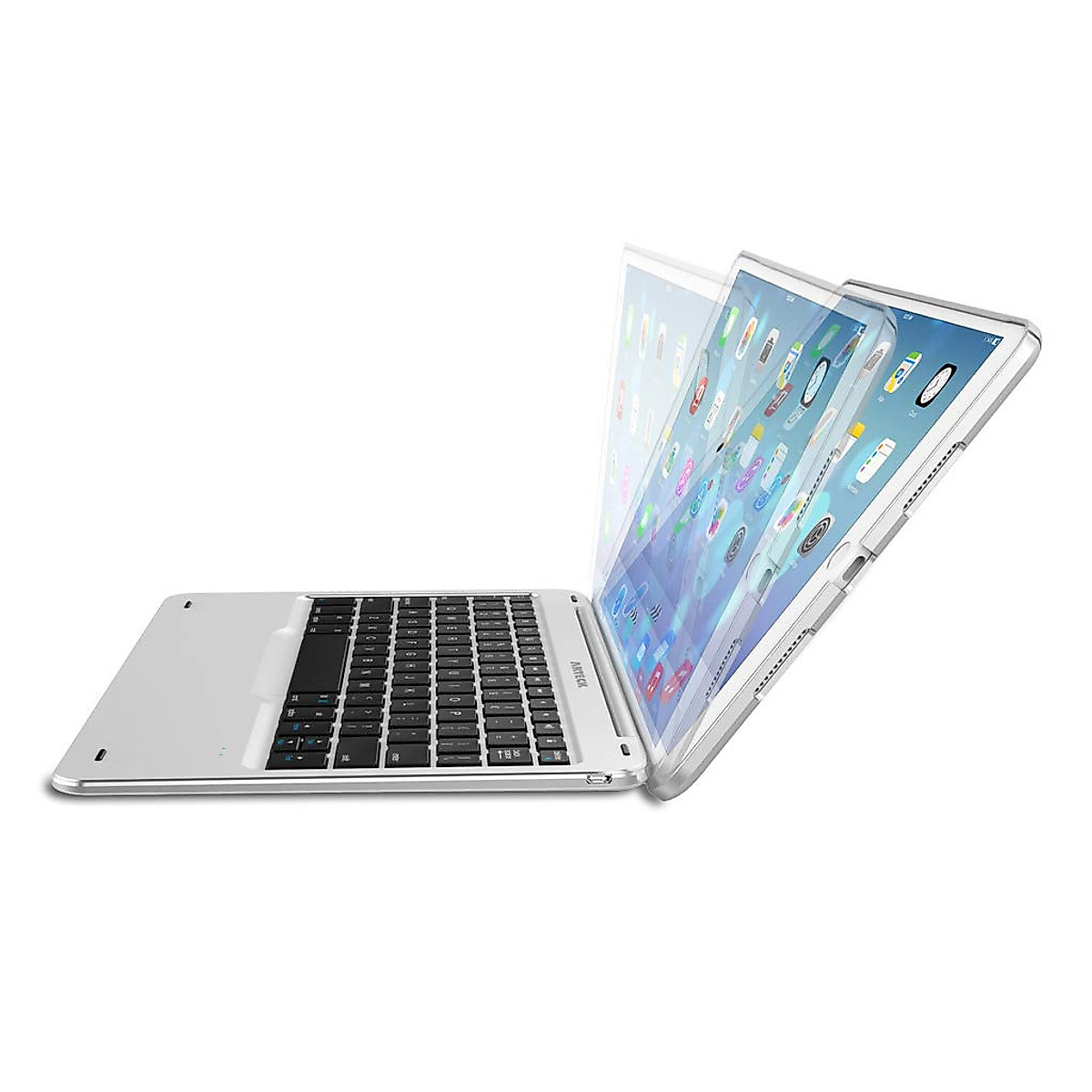 Arteck iPad Air 10.5-inch Keyboard, Ultra-Thin Bluetooth Keyboard with Folio Full Protection Case for Apple iPad Air 3 10.5-inch (2019) / iPad Pro 10.5-inch (2017) with 130 Degree Swivel Rotating