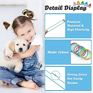 Back to School Gifts for Kids Hair Ties For Girls 100pcs Hair Ties No Damage Ponytail Holders Hair Accessories For Girls Hair Ties Rubber Bands For Hair Elastic Hair Ties For Thin Hair Pony Tails